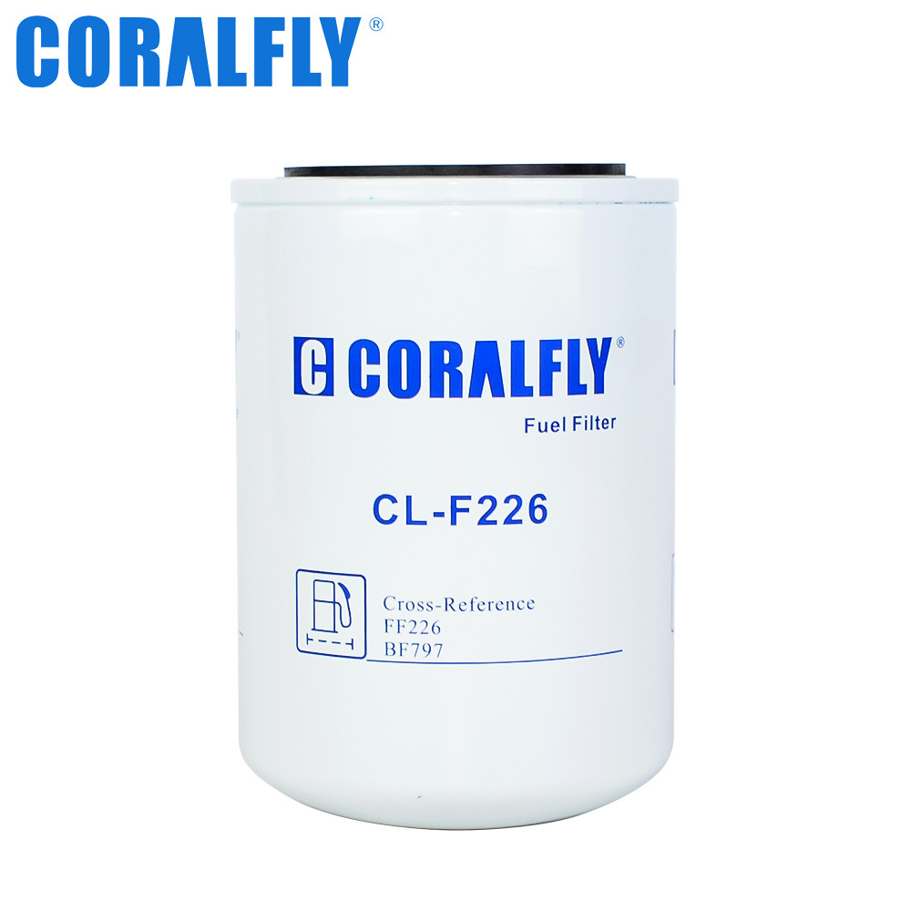 Coralfly Construction Machinery Fuel Filter FF226 BF797 For Fleetguard