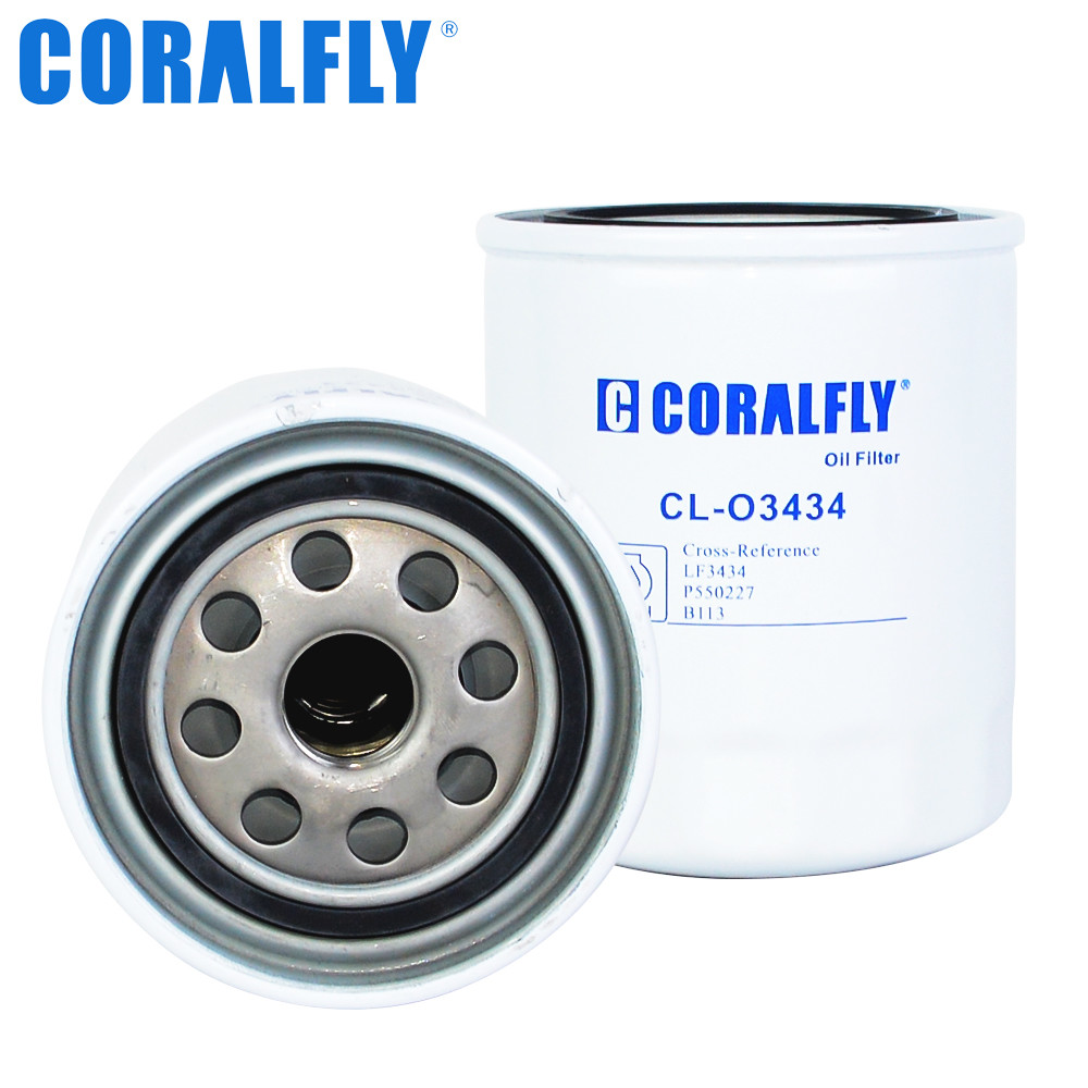 Coralfly Construction Machinery Oil Filter LF343 P550227 B113 For Fleetguard