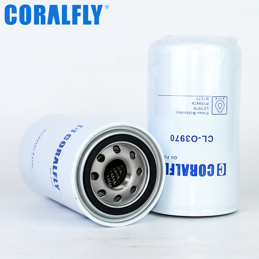 Coralfly Construction Machinery Oil Filter LF3970 P550428 B7177 For Fleetguard