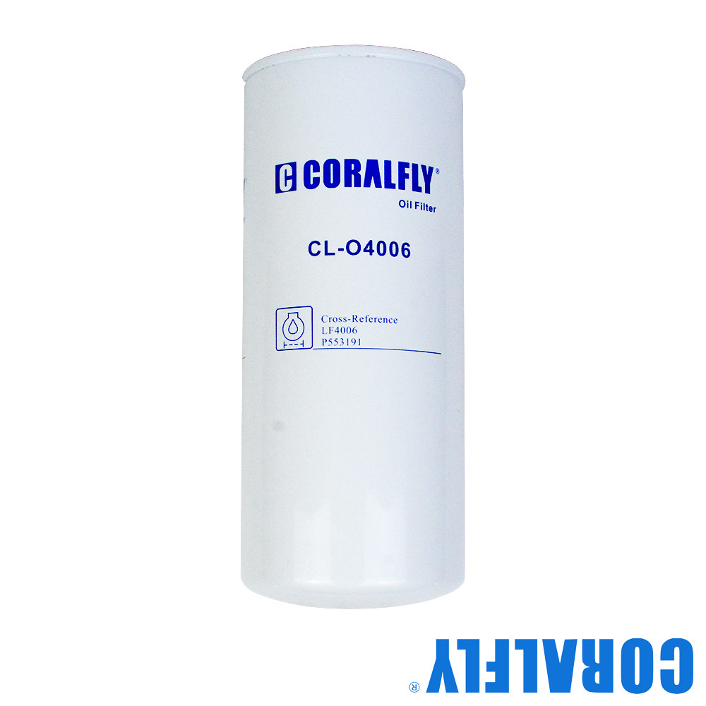 Coralfly Construction Machinery Oil Filter LF4006 P553191 For Fleetguard