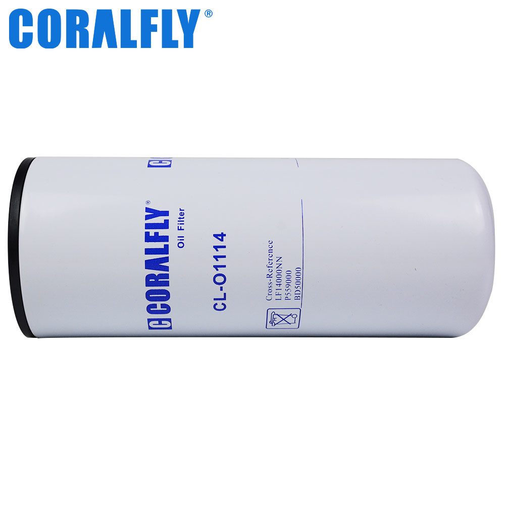 Coralfly Construction Machinery Oil Filter LF14000NN P559000 For Fleetguard