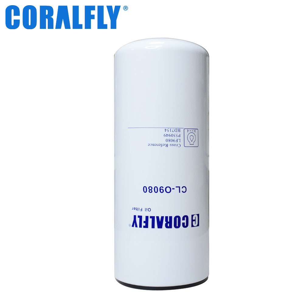 Lf9080 Haul Truck Engines CORALFLY Oil Filter Spin On