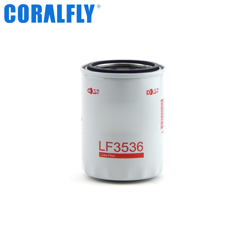 ISO 16889 LF3536 CORALFLY Oil Filter For Excavator